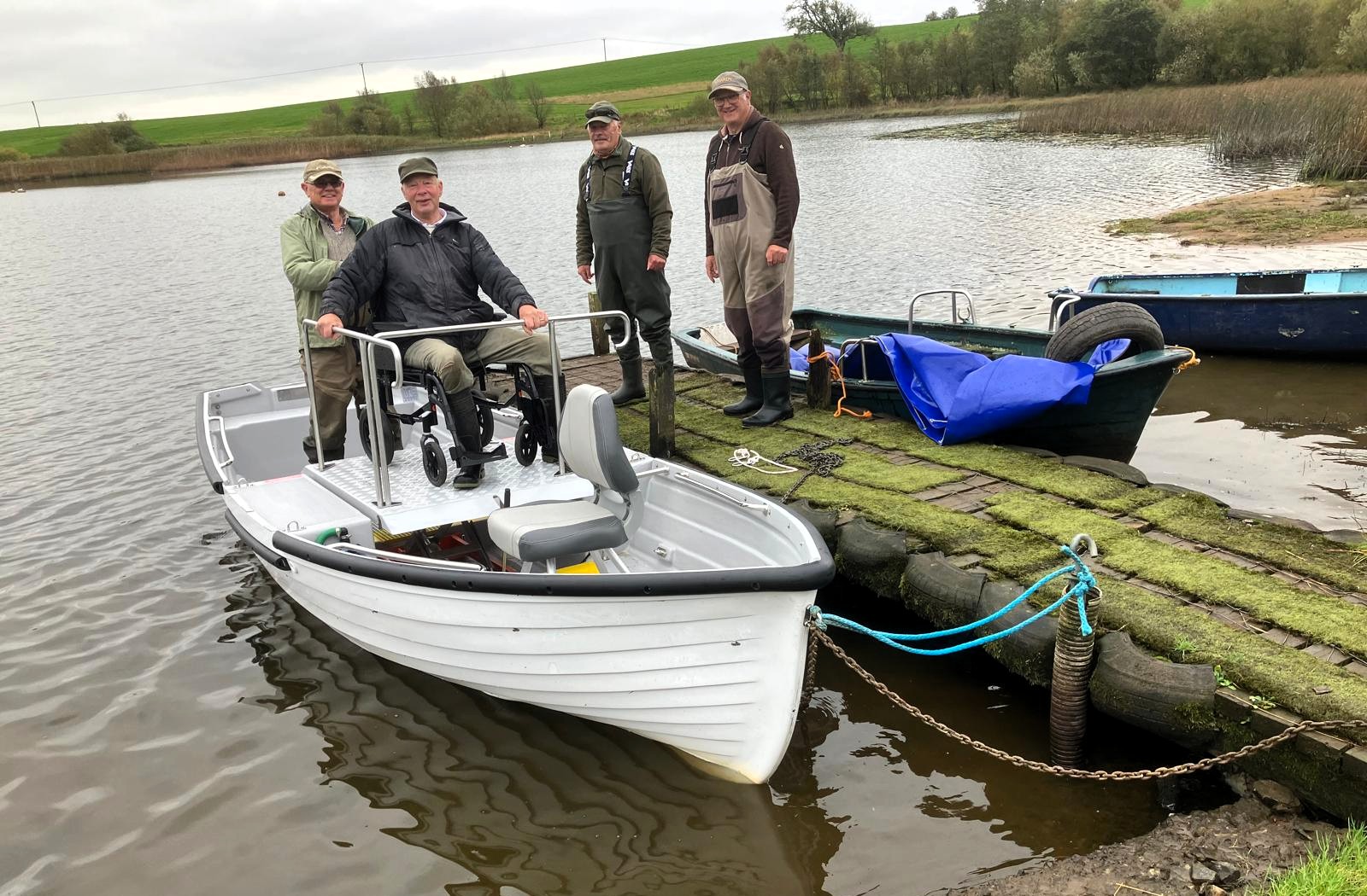 Mochrum Angling Club delighted with new wheelyboat! - NCCBC